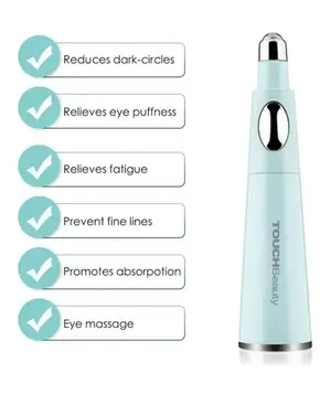 TOUCHBEAUTY 2 In 1 Sonic Facial Brush Cleanser Eye Massager