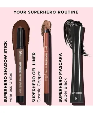 IT COSMETICS Superhero No-tug Shadow Stick - Fearless Umber
