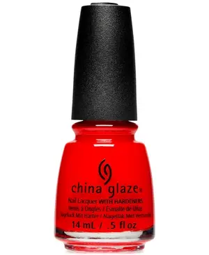 CHINA GLAZE Nail Lacquer With Hardeners Flame-boyant