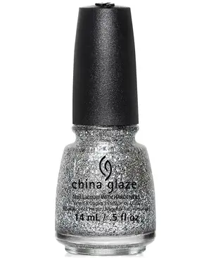 CHINA GLAZE Nail Lacquer With Hardeners Silver Of Sorts