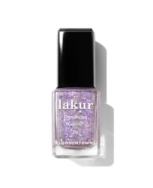 LONDONTOWN Lakur Enhanced Color Nail Polish Grape Fizz (holographic Purple Glitter