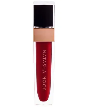 NATASHA MOOR Molten Matte Liquid Lipstick Red