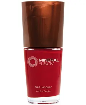 MINERAL FUSION Nail Lacquer Crimson Clay (dark Red,cream Finish)