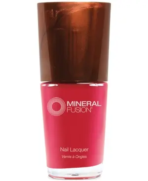 MINERAL FUSION Nail Lacquer Sunset Peak (bright Pink Orange,cream Fi