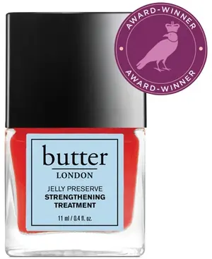 BUTTER LONDON Jelly Preserve Strengthening Nail Treatment - Strawberry Rhubarb