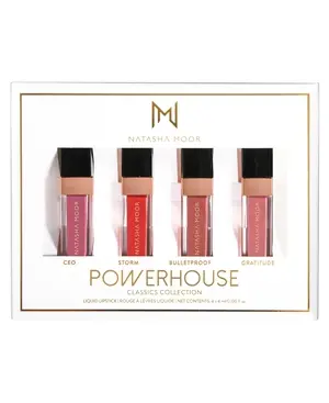 NATASHA MOOR 4-pc. Powerhouse Classics Collection Mini Molten Matte Set - Ceo,storm,bulletproof,gratitude
