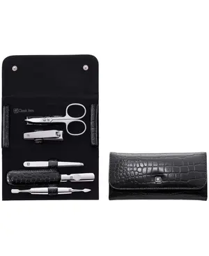 ZWILLING Classic Inox 6 Piece Snap Fastener Case - Black