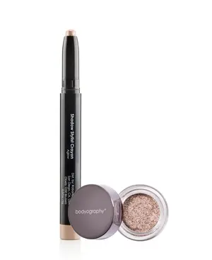 BODYOGRAPHY Shadow Stylist Crayon And Glitter Eye Shadow Bundle Champagne/taupe Glitter