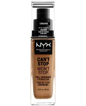 NYX PROFESSIONAL MAKEUP Can't Stop Won't Stop Full Coverage Foundation . Cinnamon (medium/neutral Undertone)