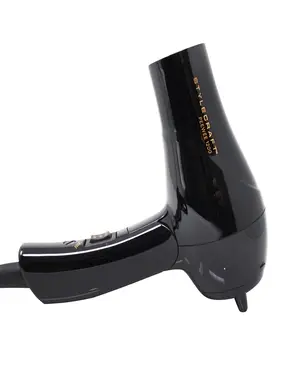 STYLECRAFT Peewee 1200 Folding Handle Dual Voltage Compact Travel Hair Dryer With Nozzle