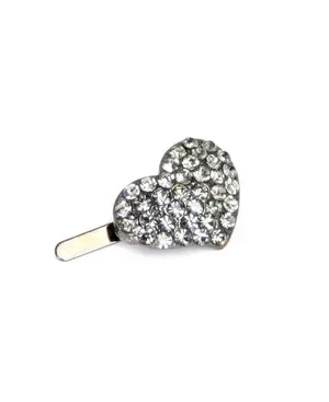 SOHO STYLE Soho Style Mini Heart Barrette Black