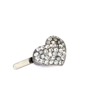 SOHO STYLE Soho Style Mini Heart Barrette Clear