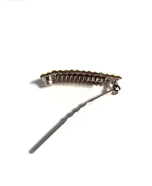 SOHO STYLE Pave Crystal Barrette - Yellow