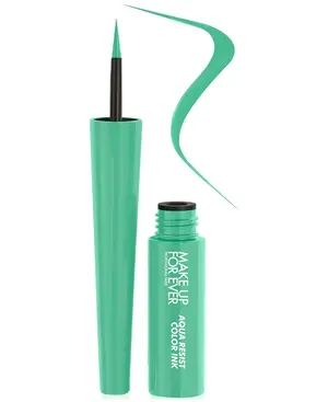 MAKE UP FOR EVER Aqua Resist Color Ink Liquid Eyeliner 2 Matte Wood - 15 Matte Mint - (vibrant Mint Matte)
