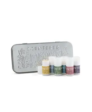 SCENTERED Wellbeing Ritual Aromatherapy Mini Tin Whole Collection Balm