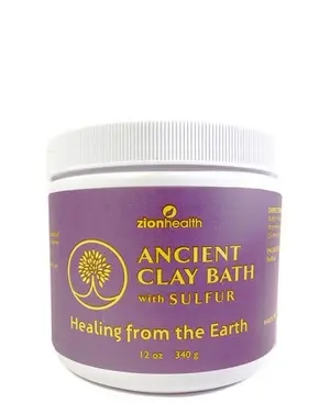 ZION HEALTH Clay Bath With Sulfur - No Color