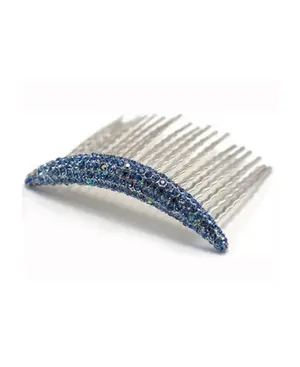 SOHO STYLE Soho Style Crystal Hair Comb Blue