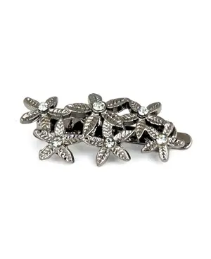 SOHO STYLE Floral Mermaid Barrette - Black