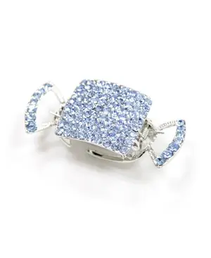 SOHO STYLE Jeweled Hair Claw - Blue