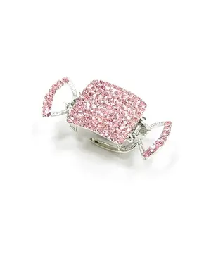 SOHO STYLE Jeweled Hair Claw - Pink