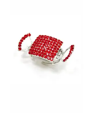 SOHO STYLE Soho Style Jeweled Hair Claw Red