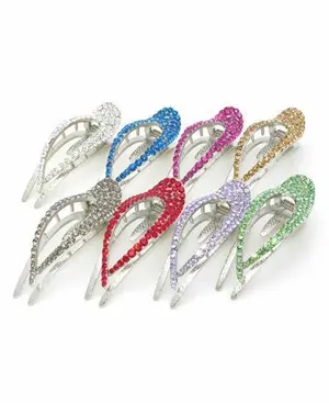 SOHO STYLE Elongated Crystal Teardrop Hair Clip