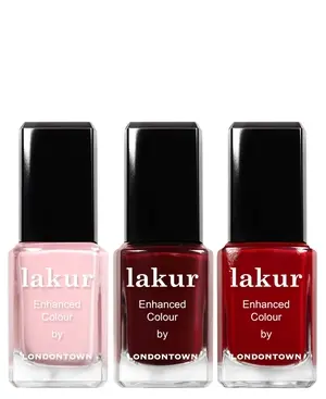 LONDONTOWN 3-pc. Always In Style Lakur Enhanced Colour Nail Polish Set - No Color