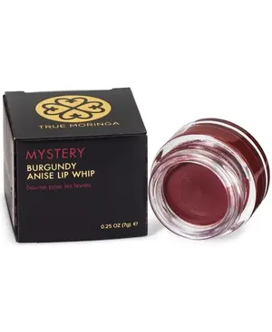 TRUE MORINGA Moisturizing Shimmer Anise Lip Whip Balm - Burgundy