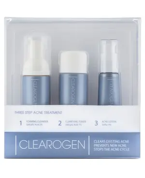 CLEAROGEN Sensitive Skin Sulfur 1 Month Travel Acne Treatment Kit - No Color