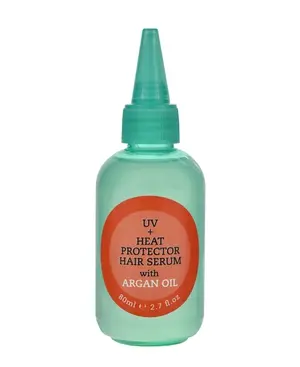 PURECODE Uv + Heat Protector Hair Serum With Argan Oil - Clear