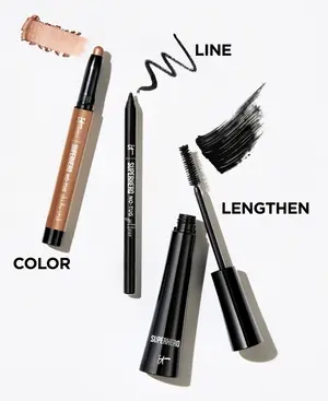 IT COSMETICS Superhero Elastic Stretch Volumizing And Lengthening Mascara - Brown