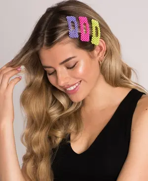 SOHO STYLE Beaded Hair Clip Set - Multi