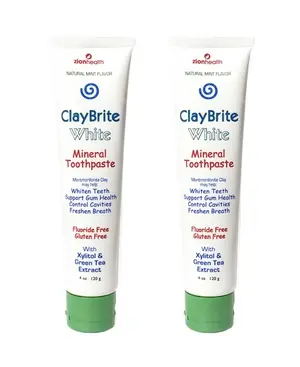 ZION HEALTH Claybrite Toothpaste - No Color