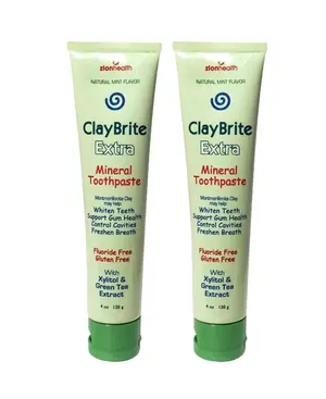 ZION HEALTH Claybrite Extra Toothpaste Set Of 2 Pack