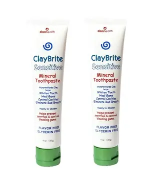 ZION HEALTH Claybrite Sensitive Toothpaste - No Color