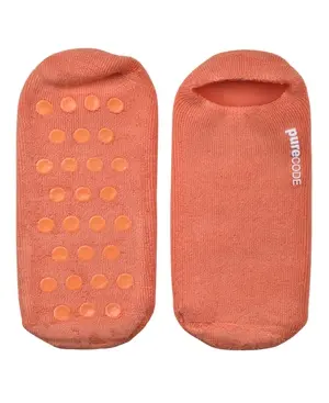 PURECODE Moisturizing Gel Ankle Socks - Peach