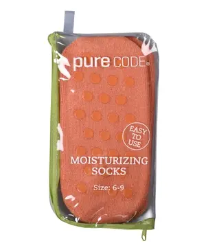 PURECODE Moisturizing Gel Ankle Socks - Peach