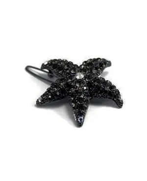 SOHO STYLE Starfish Barrette - Black