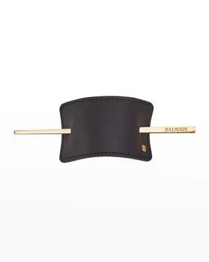 ROZ HAIR Balmain Hair Leather Barrette - One-color