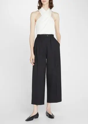 Theory Halter Solid Sleeveless Top Iv