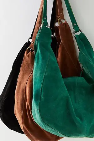 Free People Free People Roma Suede Hobo Bag Orange