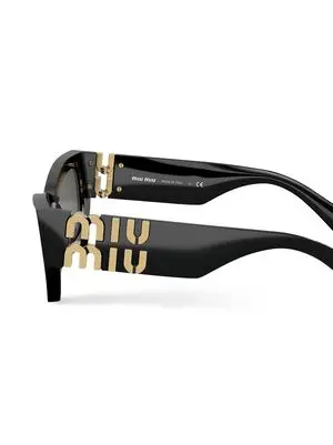 Miu Miu Rectangle Sunglasses - Black