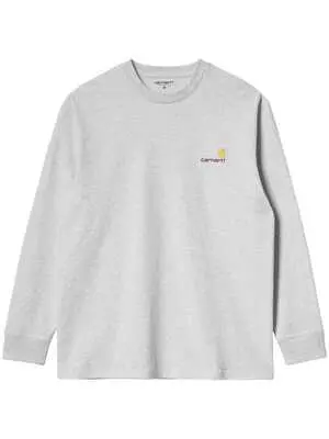 Carhartt Work In Progress American Script Long-sleeve T-shirt - Grey
