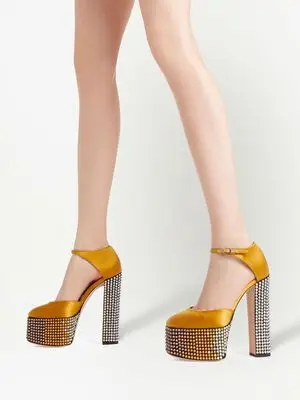 GIUSEPPE ZANOTTI 150mm Bebe Strass Pumps