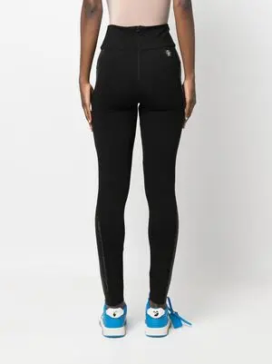 Philipp Plein High-rise Embellished Leggings