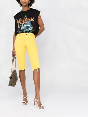 Saint Laurent Knee-length Denim Shorts