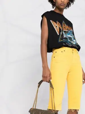 Saint Laurent Knee-length Denim Shorts