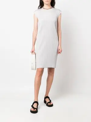 Issey Miyake Pleated Shift Dress