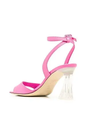 GIUSEPPE ZANOTTI Transparent-heel Strappy Sandals