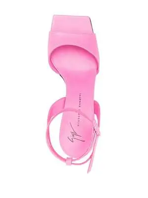 GIUSEPPE ZANOTTI Transparent-heel Strappy Sandals